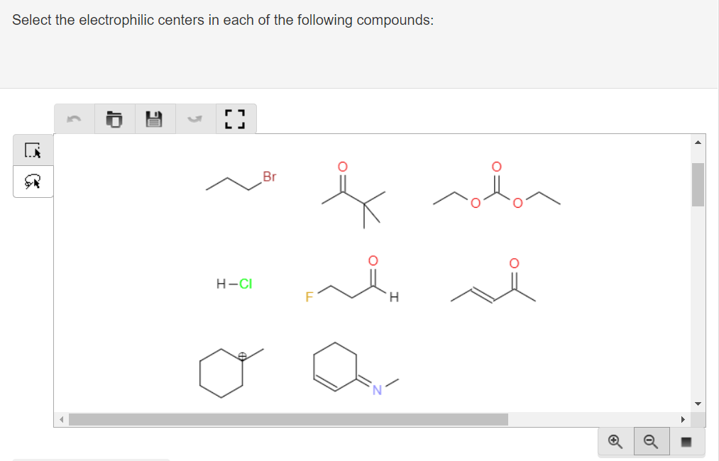 Solved Select the electrophilic centers in each of the | Chegg.com