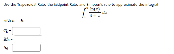 Solved Use the Trapezoidal Rule, the Midpoint Rule, and | Chegg.com