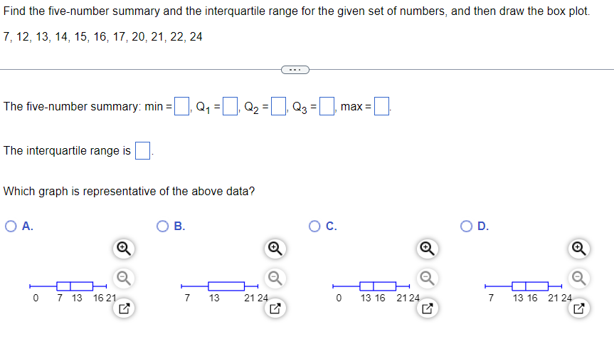 Solved Find the five-number summary and the interquartile | Chegg.com