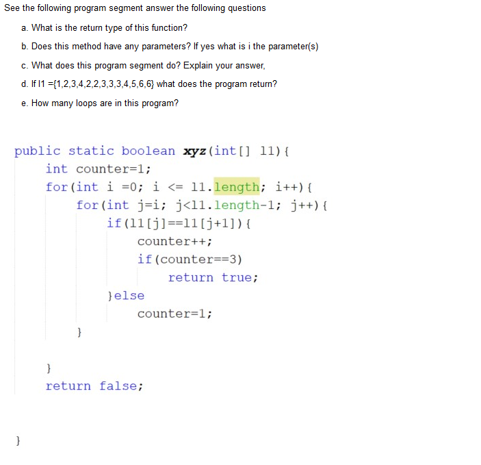 Solved See the following program segment answer the | Chegg.com