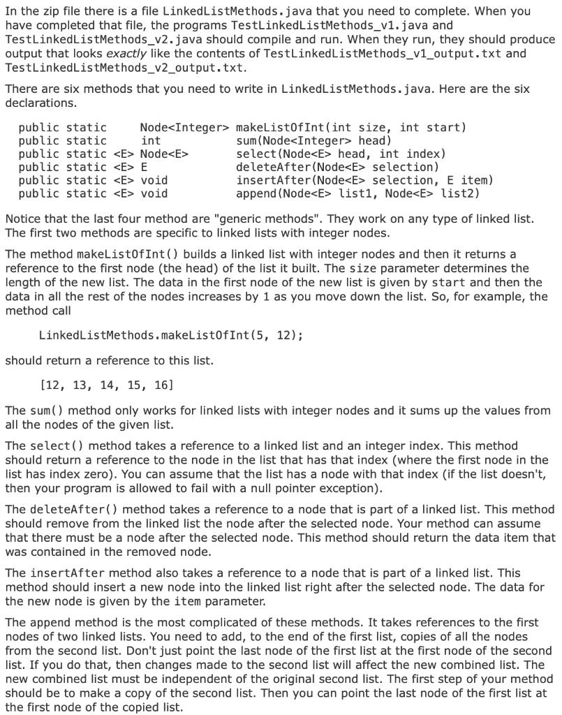 Solved In the zip file there is a file | Chegg.com
