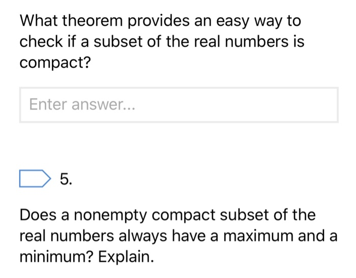 Solved What theorem provides an easy way to check if a | Chegg.com