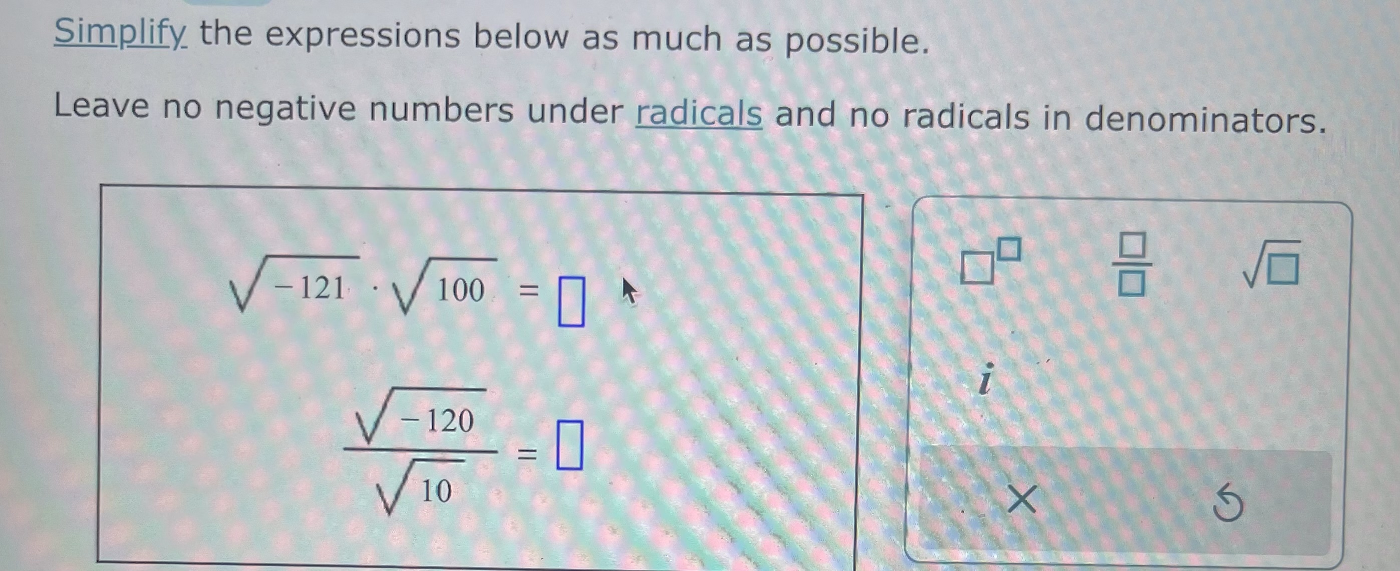 Solved Simplify the expressions below as much as possible. | Chegg.com