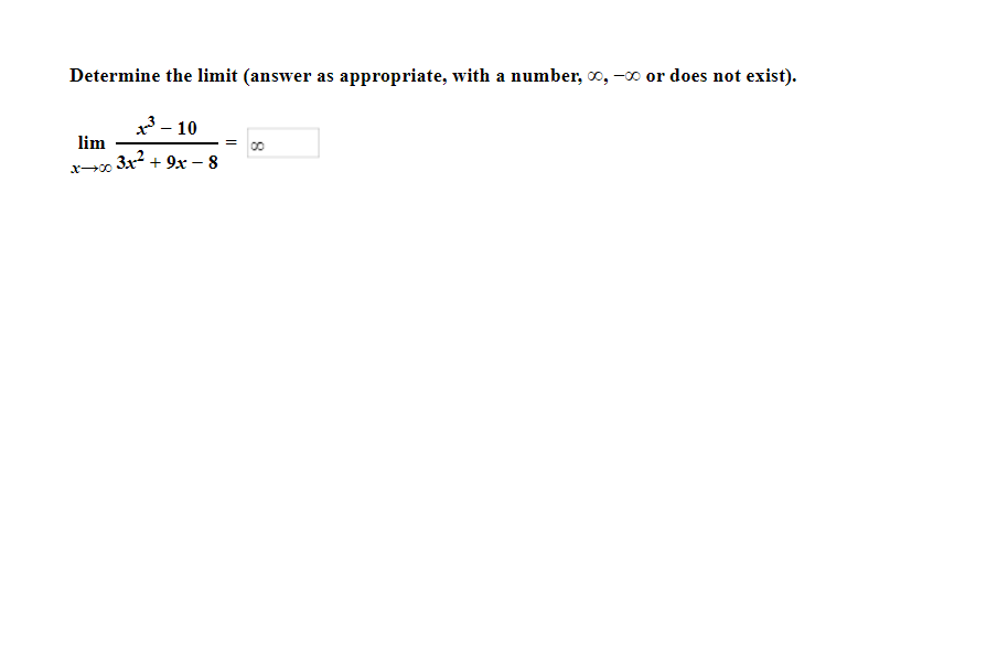 Solved Determine the limit (answer as appropriate, with a | Chegg.com