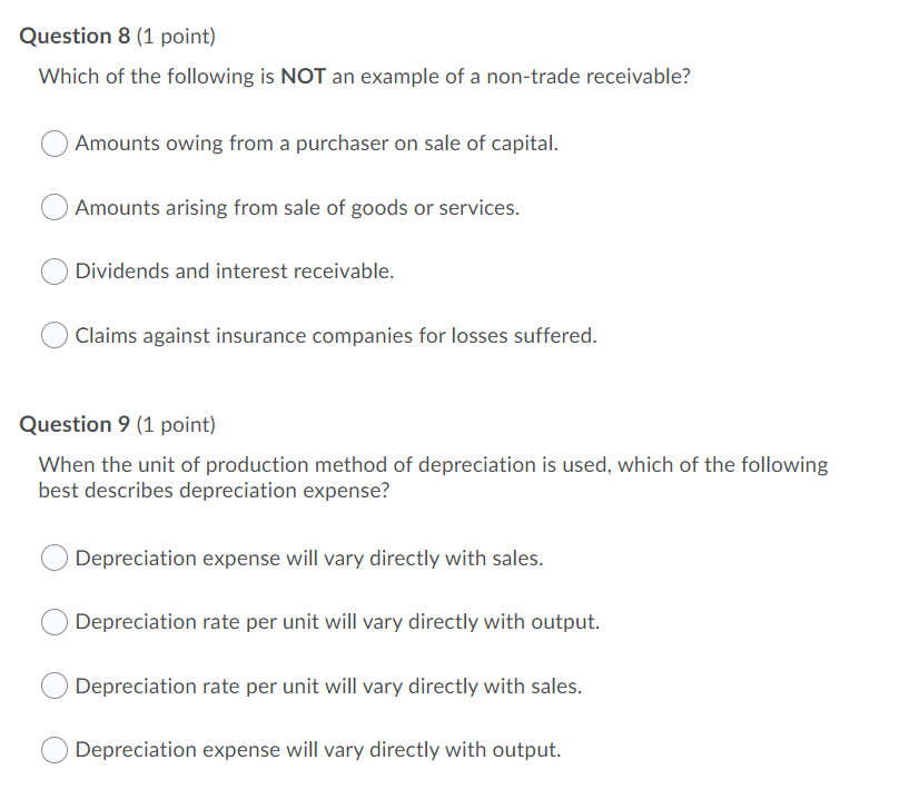 Solved Question 8 (1 point) Which of the following is NOT an | Chegg.com