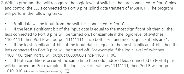 2. Write a program that will recognize the logic | Chegg.com