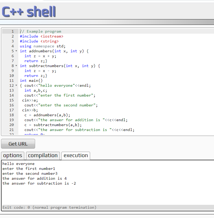 Solved Modify the program to use functions to perform the | Chegg.com