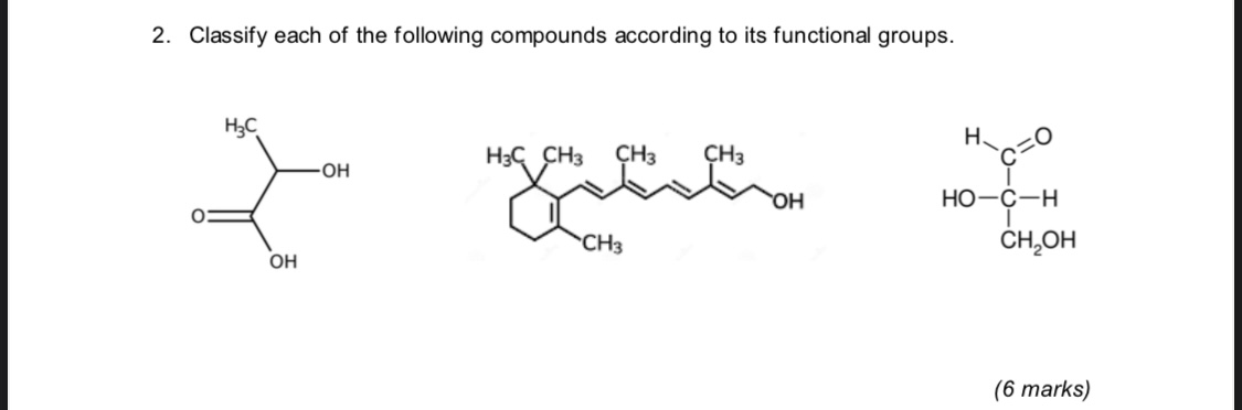 Solved 2. Classify each of the following compounds according | Chegg.com