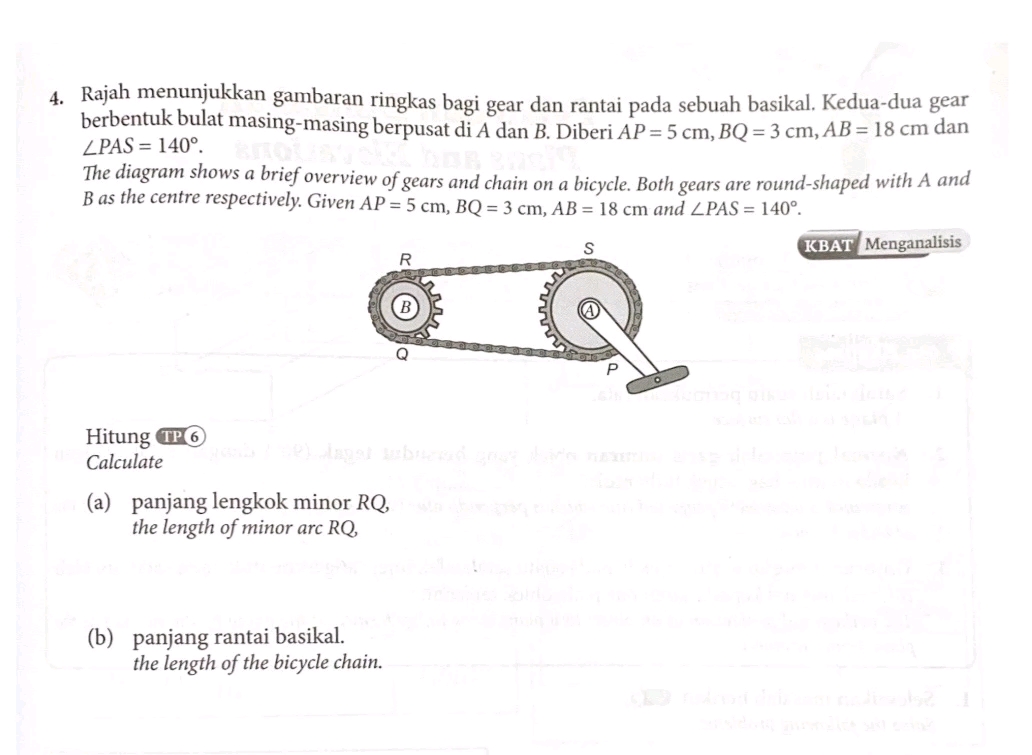 Solved Rajah menunjukkan gambaran ringkas bagi gear dan | Chegg.com