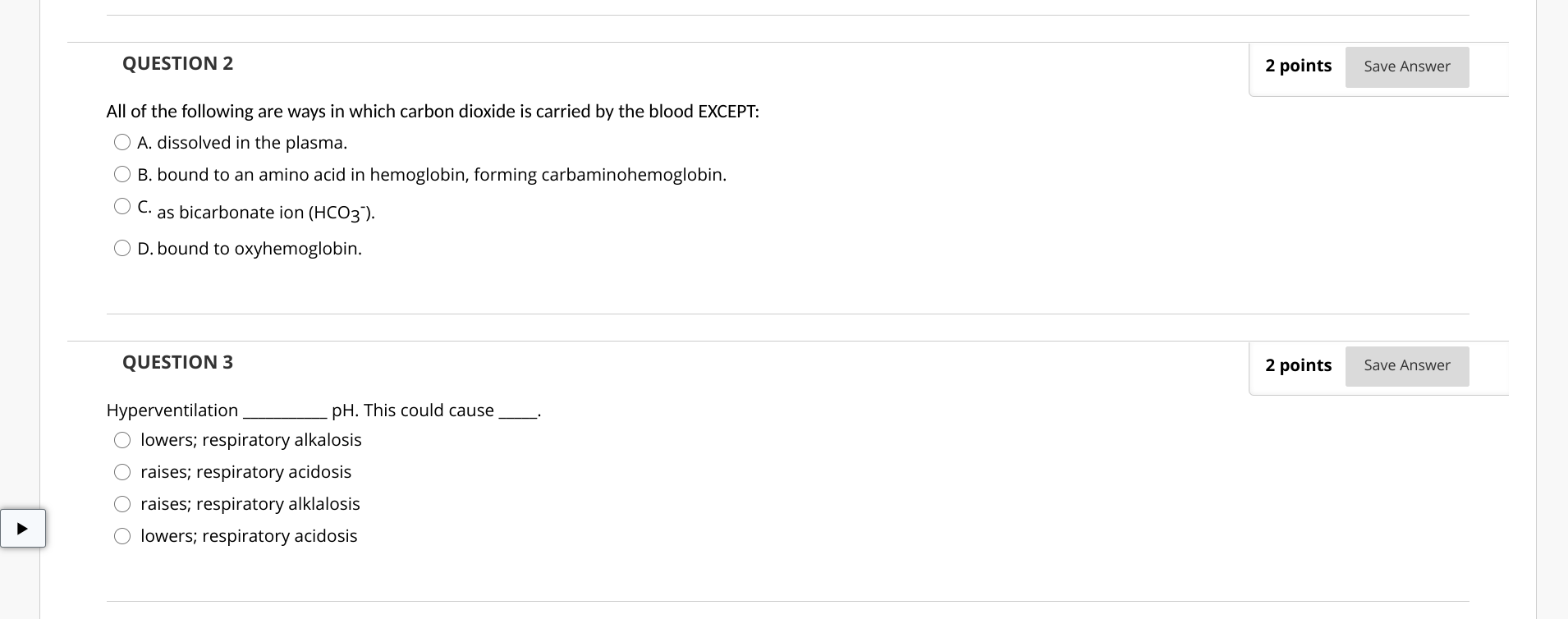 Solved QUESTION 1 2 points Save Answer Show how carbonic | Chegg.com