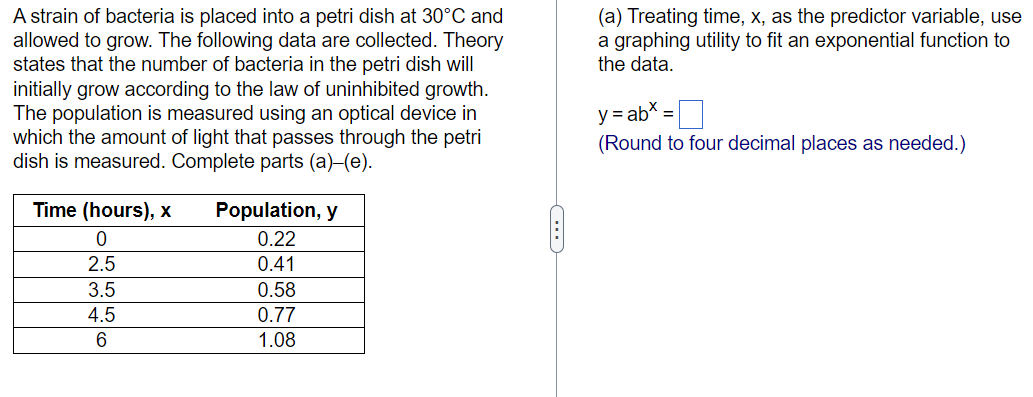Solved (a) ﻿Treating time, x, ﻿as the predictor variable, | Chegg.com