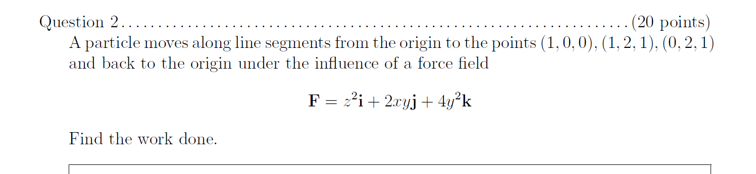 Solved A particle moves along line segments from the origin | Chegg.com