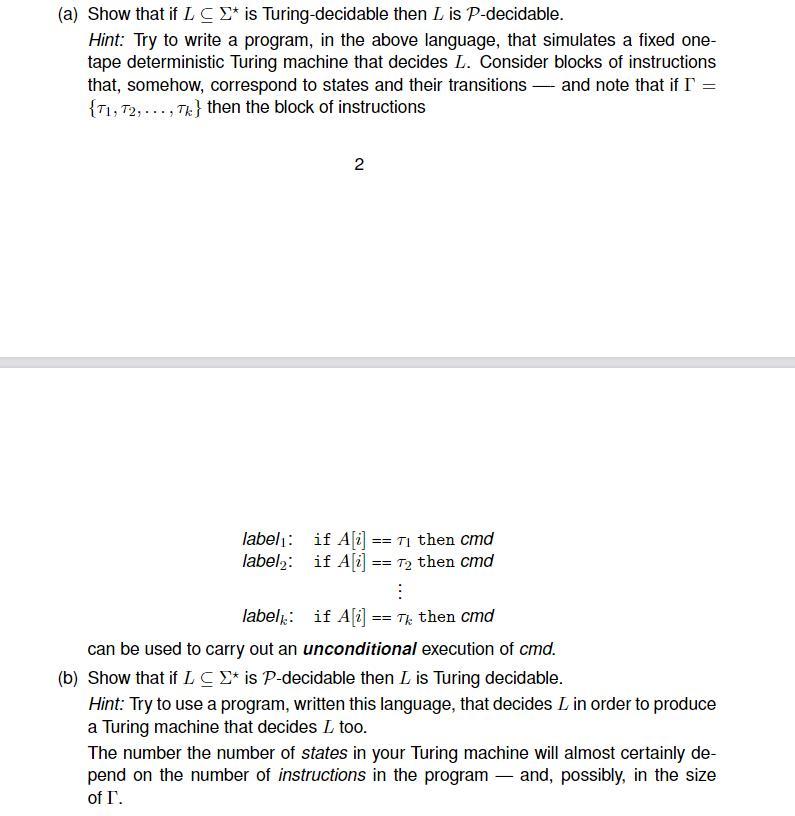 1. Consider the following simple programming language | Chegg.com