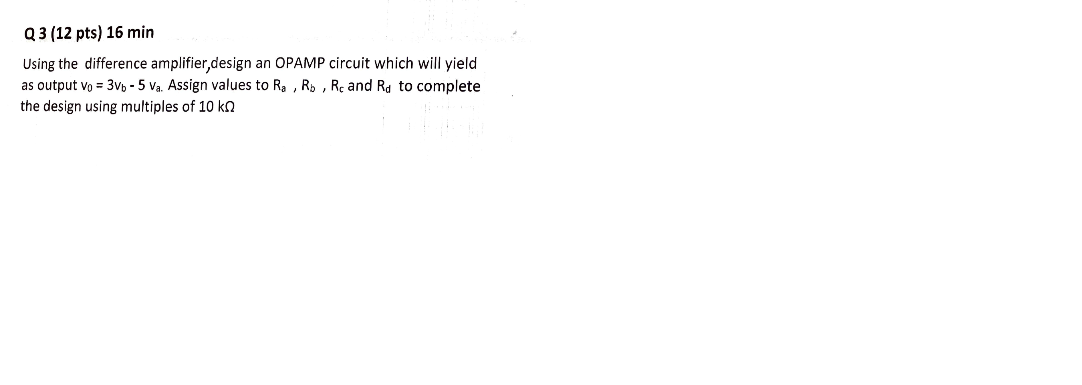 Solved Q3 (12 pts) 16 min Using the difference | Chegg.com