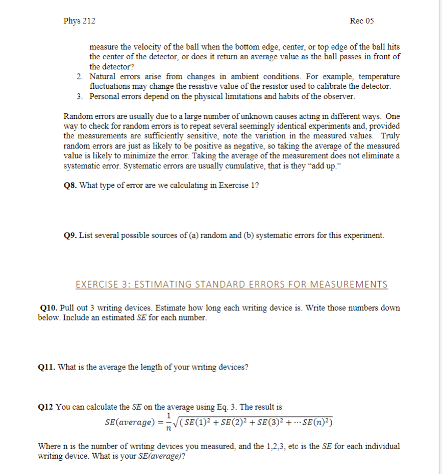 Solved EXERCISE 2: TYPES OF ERRORS Errors arise from many | Chegg.com