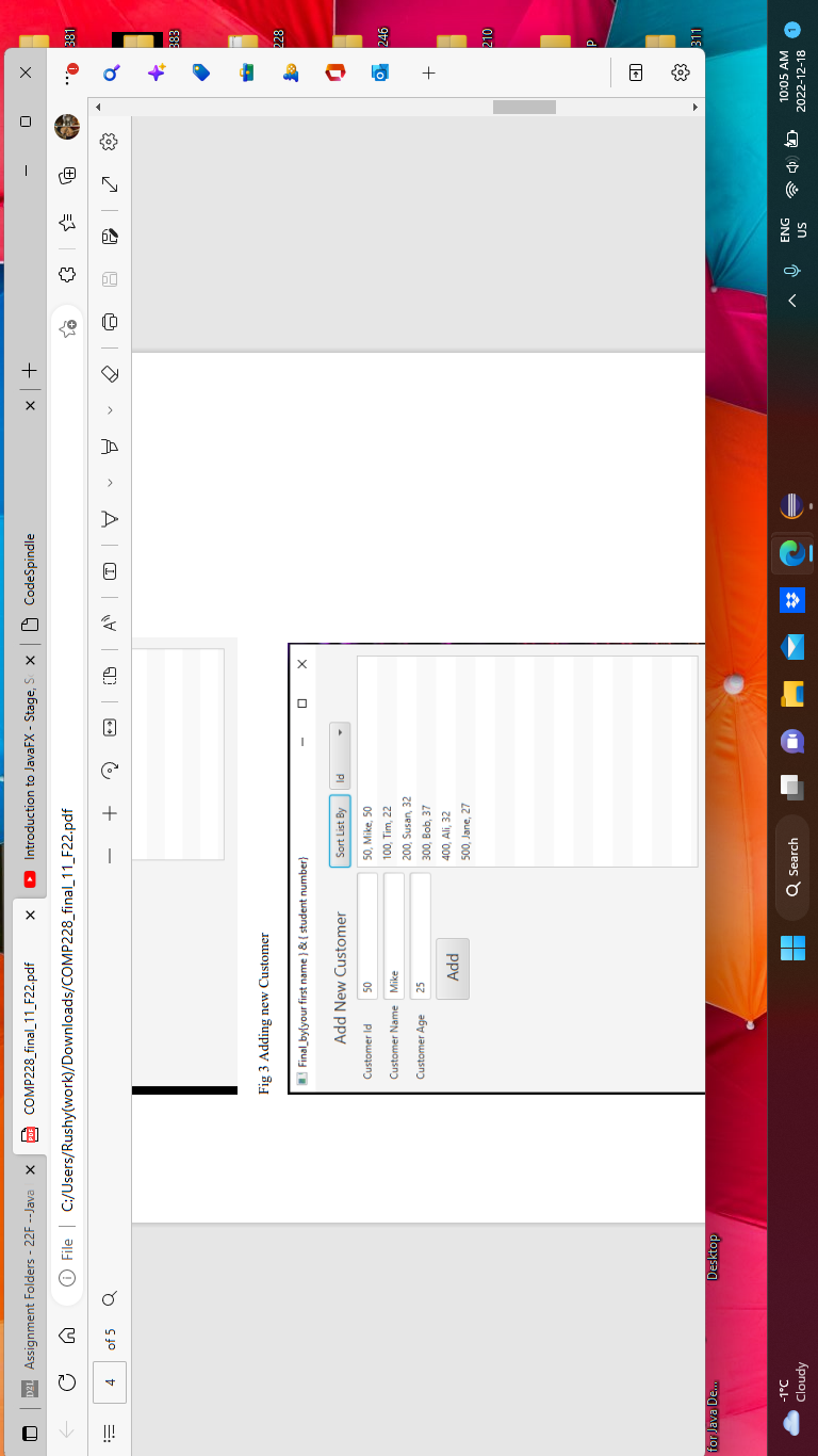 Solved Create Java application using JavaFx that contain the | Chegg.com