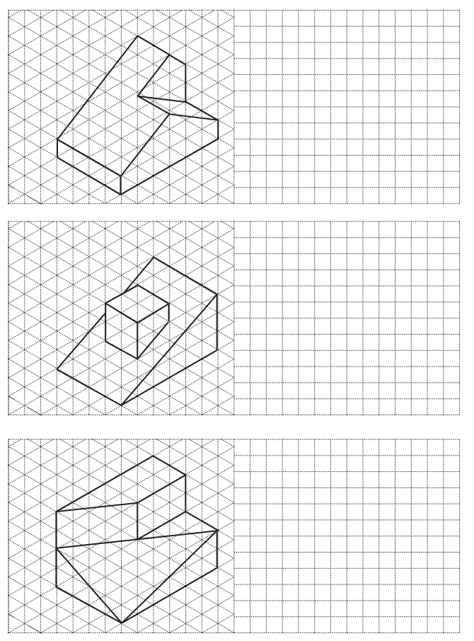 Solved Include all hidden lines Please draw the Orthographic | Chegg.com