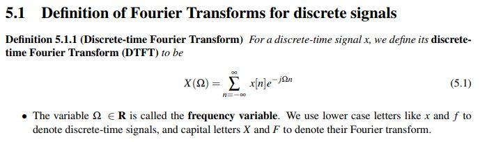 Solved The DTFT and the DFT In this assignment you will | Chegg.com