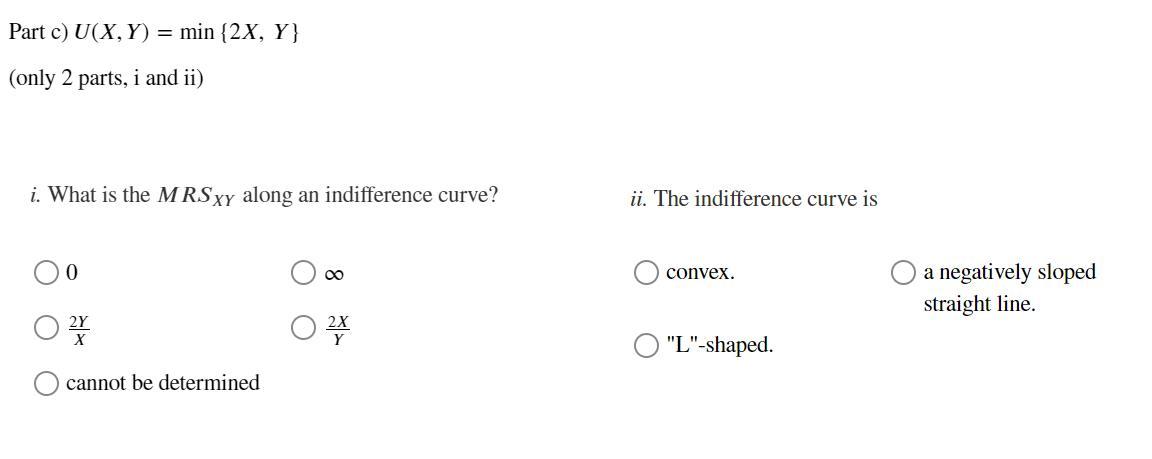 Solved Consider each of the utility functions in parts a, b, | Chegg.com