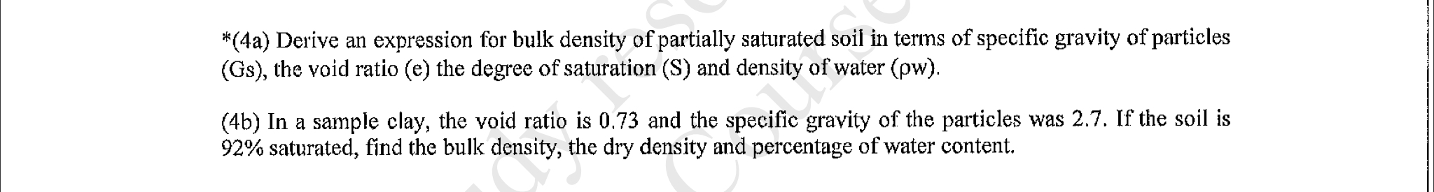 Solved *(4a) Derive an expression for bulk density of | Chegg.com