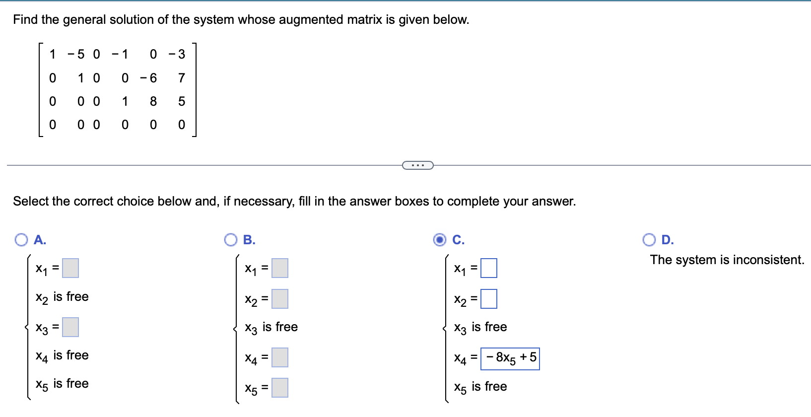 Solved Find the general solution of the system whose | Chegg.com