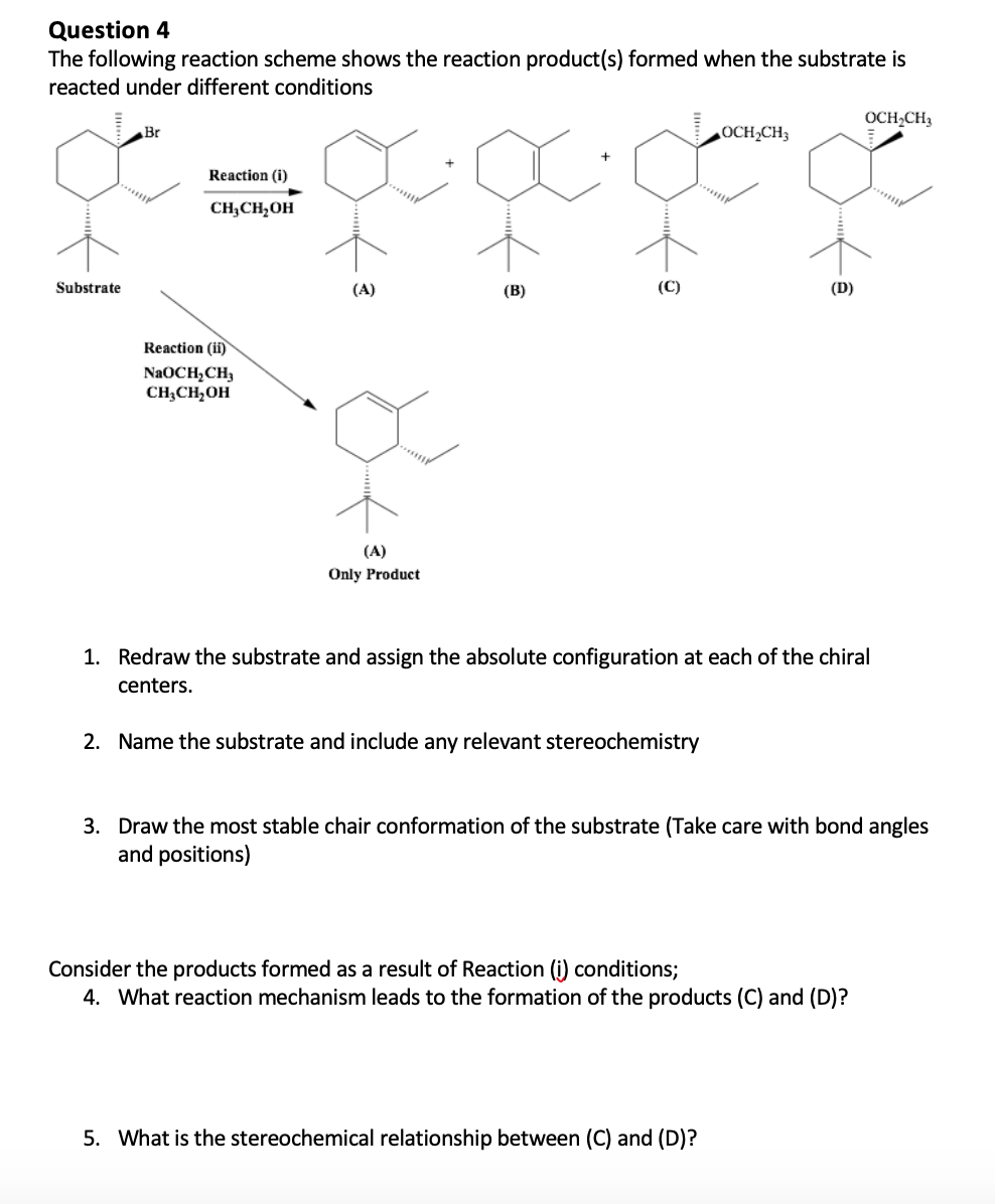 Solved Question 1 1. Assign the absolute configuration to | Chegg.com