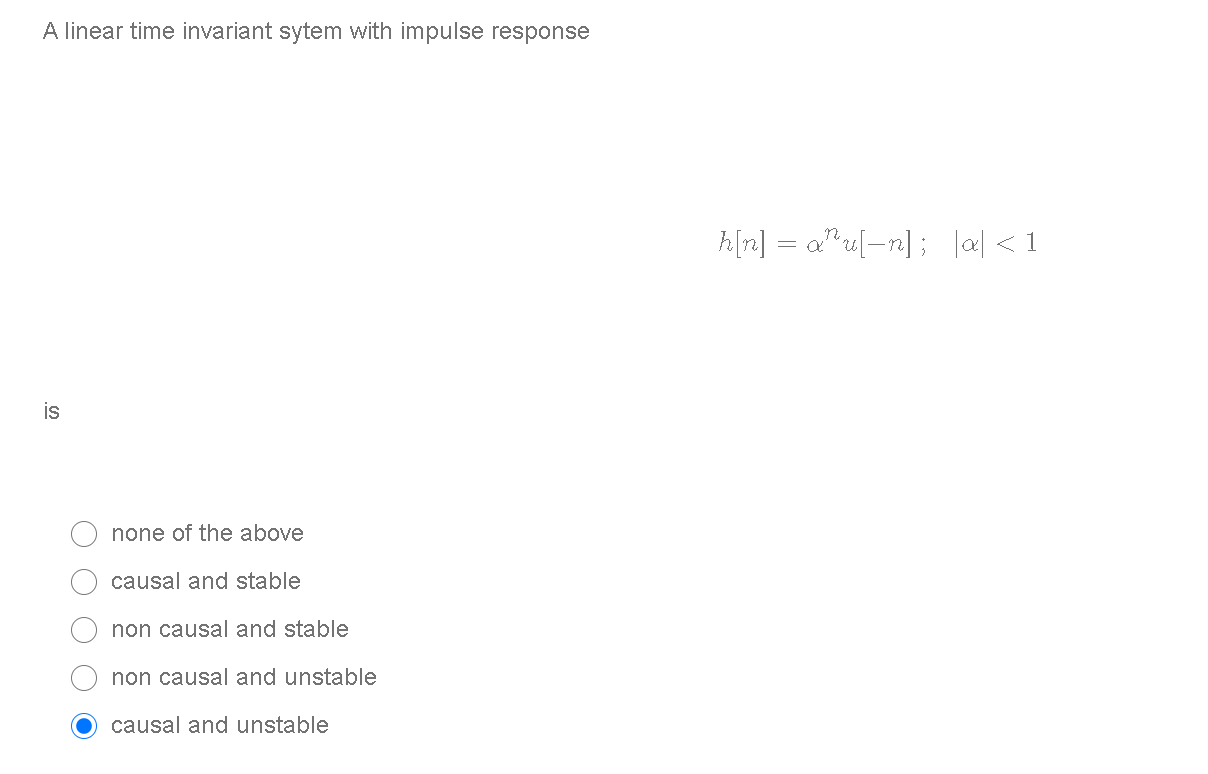 Solved A linear time invariant sytem with impulse response | Chegg.com