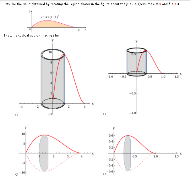 Solved Let S be the solid obtained by rotating the region | Chegg.com