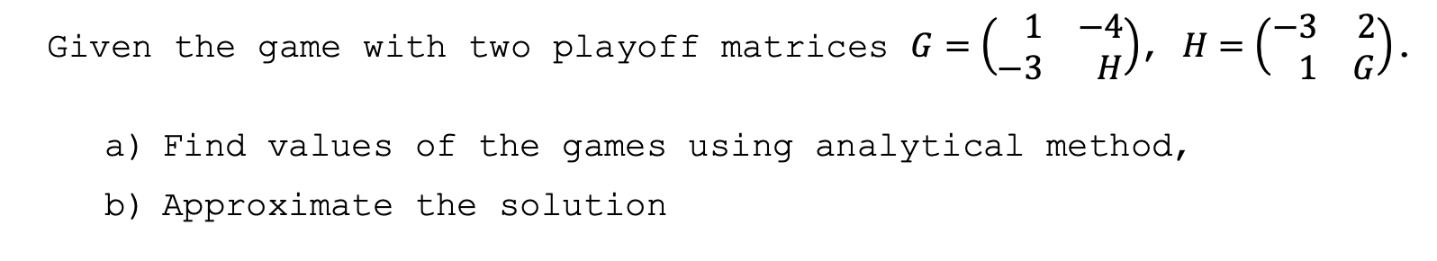 Solved This is a Game Theory question. Can you please kindly | Chegg.com