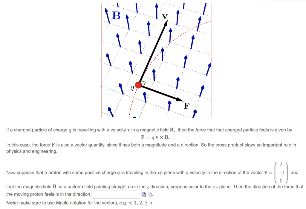 Solved If a charged particle of charge q is travelling with | Chegg.com