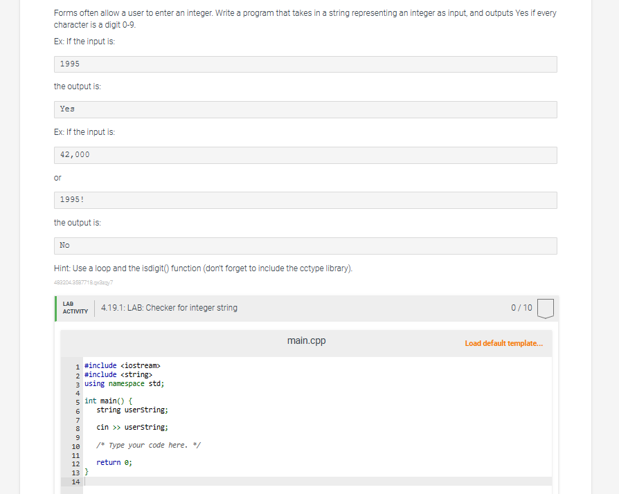 Solved Forms Often Allow A User To Enter An Integer Write A