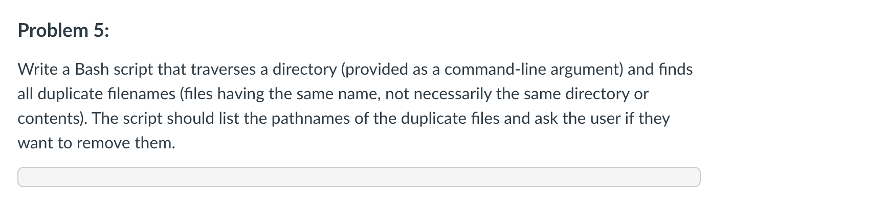 Solved Write a Bash script that traverses a directory | Chegg.com