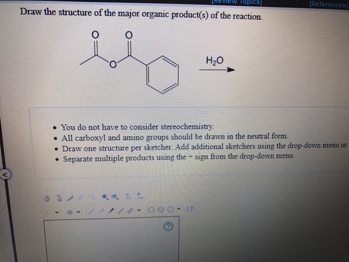 Solved [Review Topics] Reference Draw the structure of the | Chegg.com