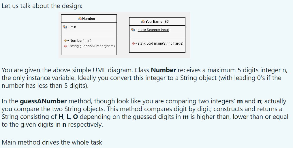 Solved Design a system to play guessing a number game. The | Chegg.com