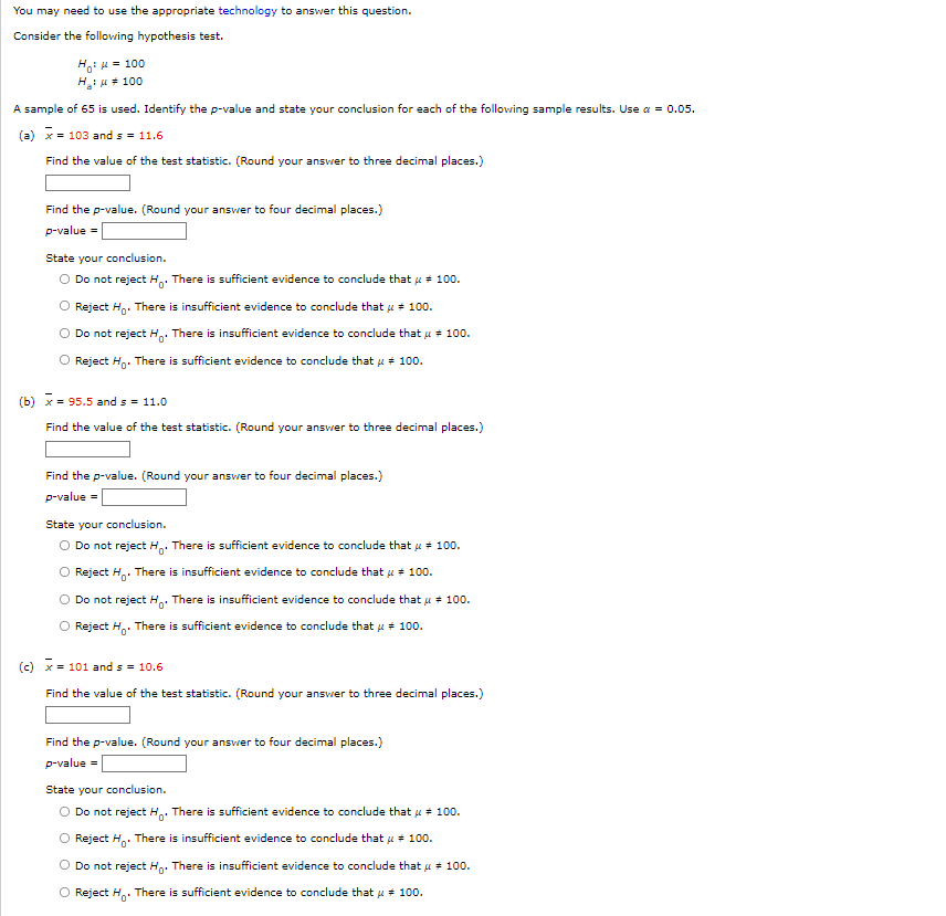 Solved You may need to use the appropriate technology to | Chegg.com