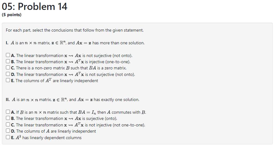 Solved For each part, select the conclusions that follow | Chegg.com