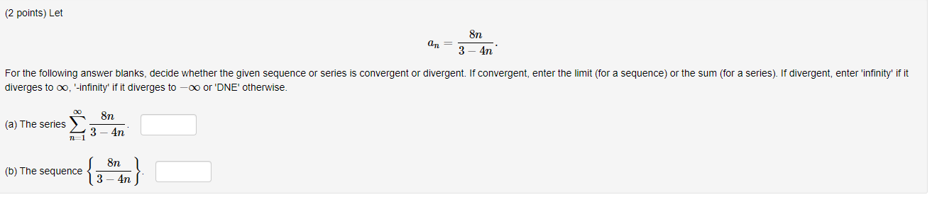 Solved 6" is monotonic. (1 point) We want to determine if | Chegg.com