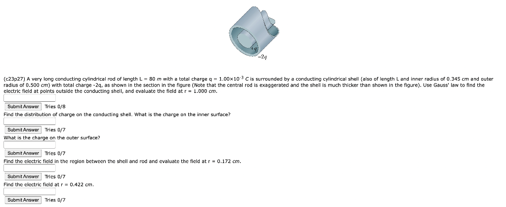 Solved electric field at points outside the conducting | Chegg.com