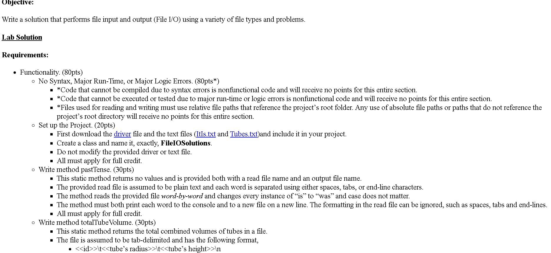 Solved Trite a solution that performs file input and output | Chegg.com Solved Trite a solution that performs file input and output | Chegg.com