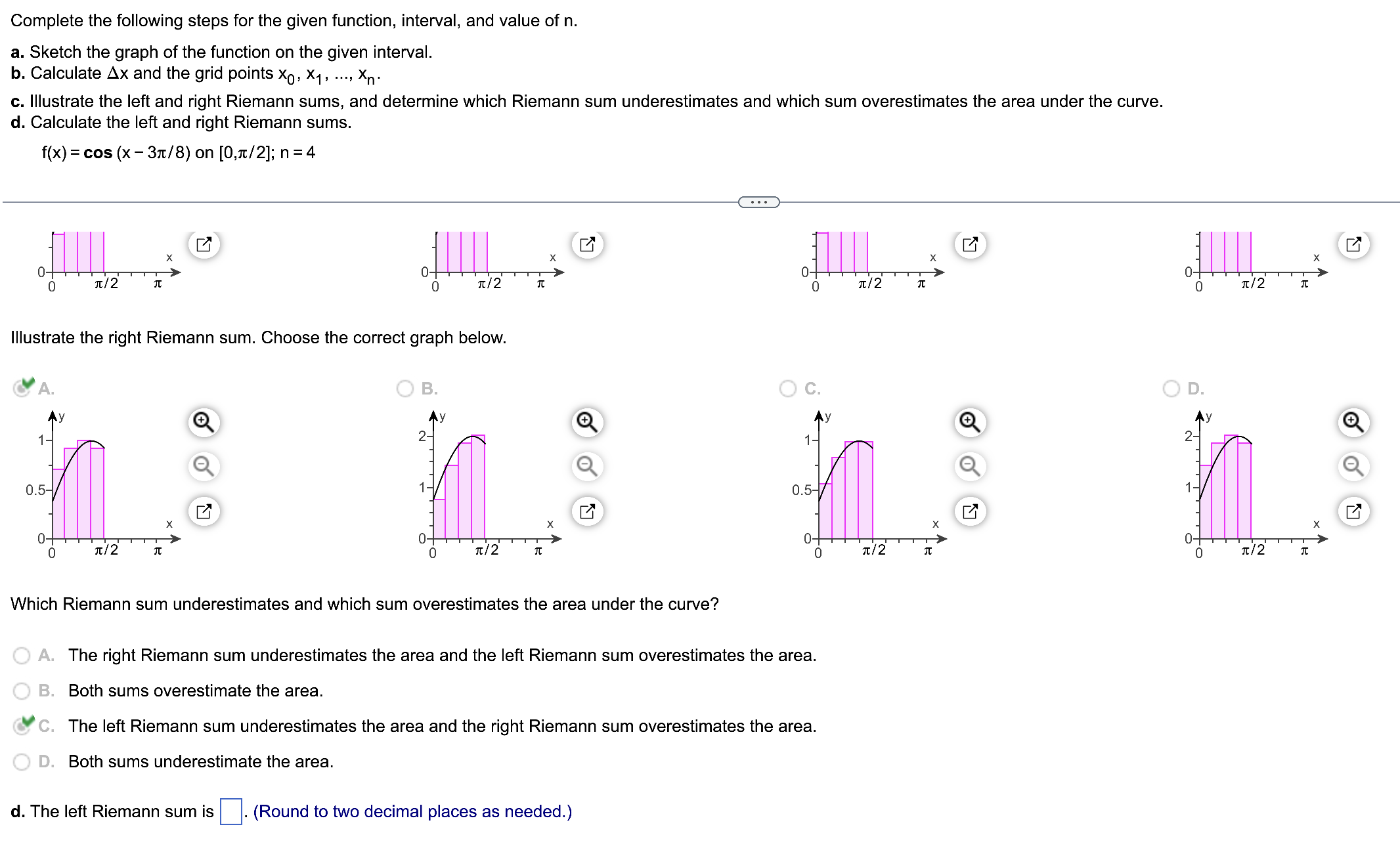Solved Complete the following steps for the given function, | Chegg.com