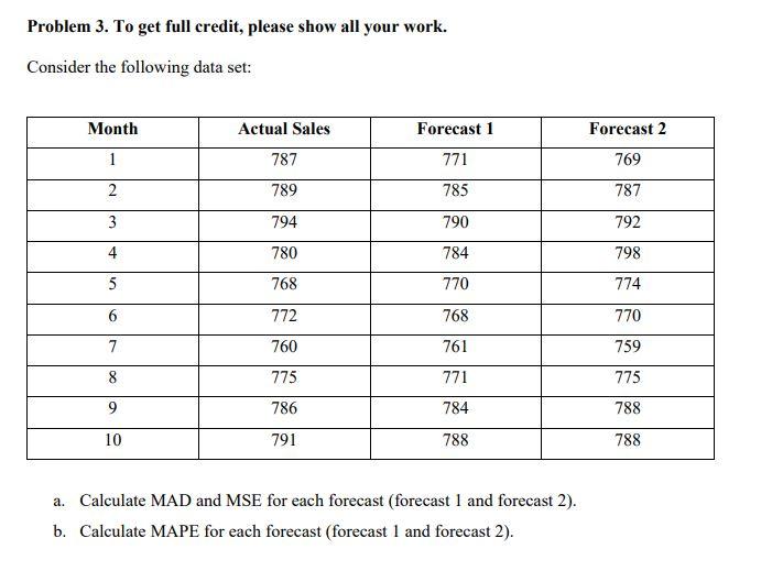 Solved Problem 3. To get full credit, please show all your | Chegg.com