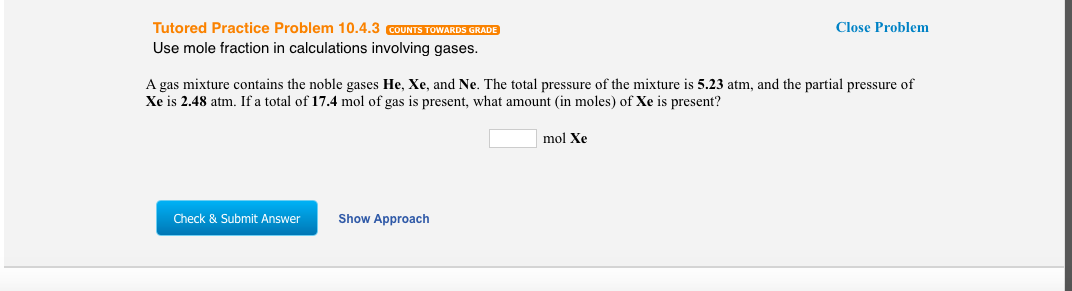 Solved Close Problem Tutored Practice Problem 10.4.3 COUNTS | Chegg.com