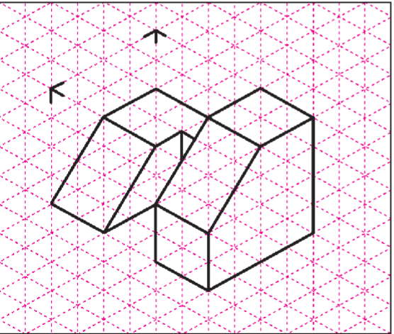 Solved draw top, front and side view. orthographic | Chegg.com