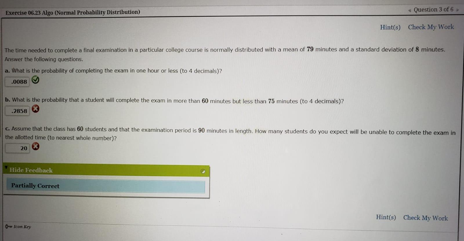 Solved Exercise 06.23 Algo (Normal Probability Distribution) | Chegg.com