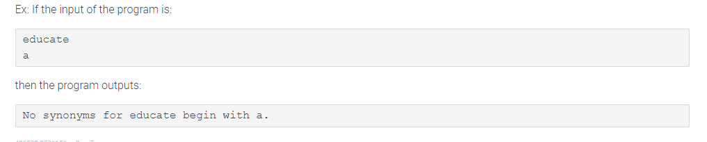 Solved Given a set of text files containing synonyms for | Chegg.com
