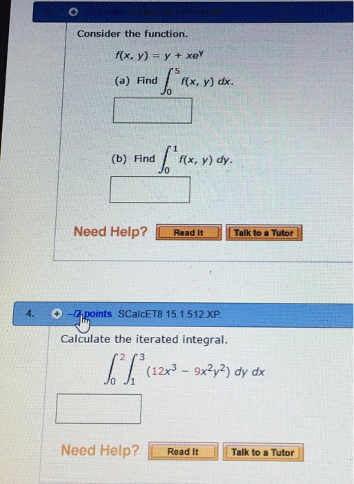 Solved Consider the function. f(x, y) = y + xe^y (a) Find | Chegg.com Solved Consider the function. f(x, y) = y + xe^y (a) Find | Chegg.com
