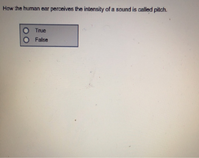 Solved How the human ear perceives the intensity of a sound | Chegg.com