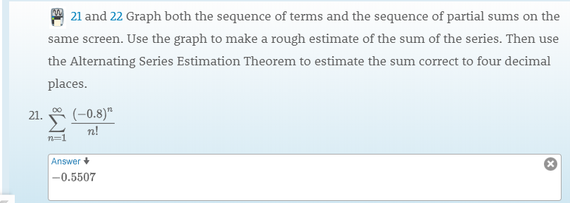 Solved 9 21 and 22 Graph both the sequence of terms and the | Chegg.com