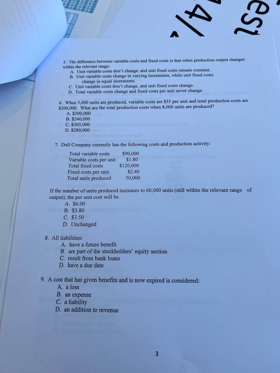 Solved 8888 8888 28888 GGAGA ര്യവും നവ ന 41. est 5. The | Chegg.com