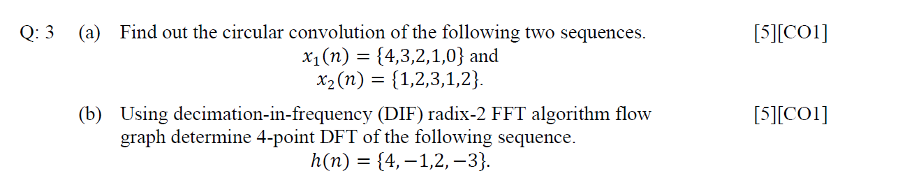 Solved Subject Name: Digital Signal Processing. Note: I need | Chegg.com